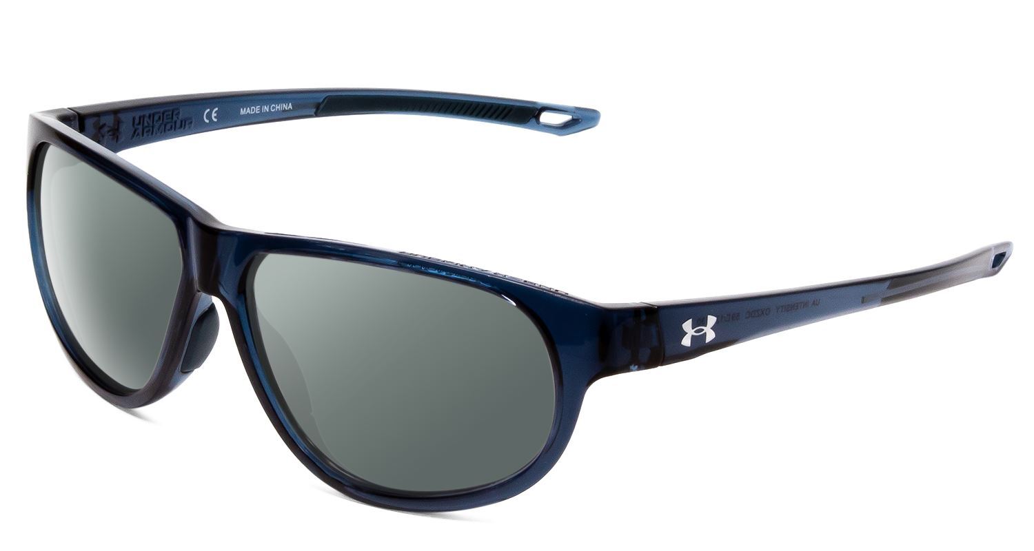 Under Armour Intensity Ladies Oval Polarized Sunglasses Matte Blue ...