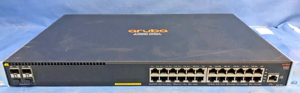 HPE Aruba 2930F 24G PoE+ 4SFP Switch JL261A (JL261-60001) | eBay