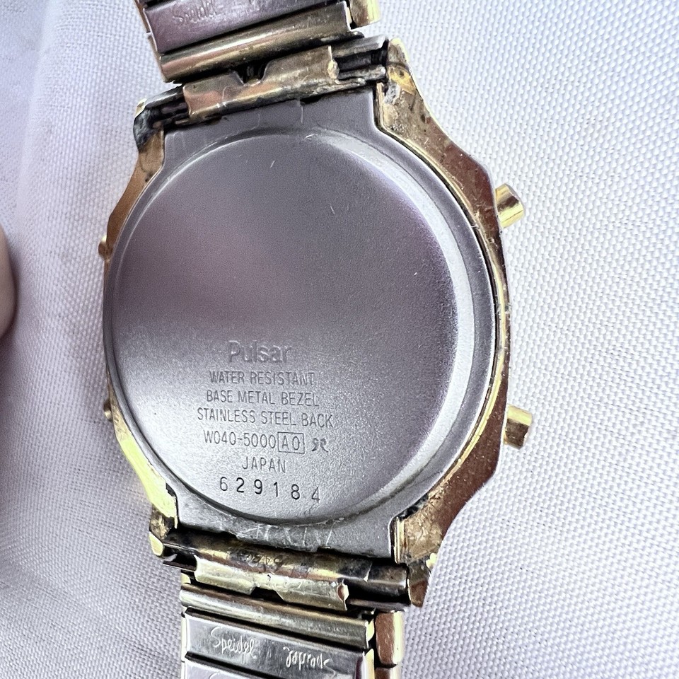 Vintage Pulsar Digital Chronograph Men’s Watch W040-5000 New Battery | eBay