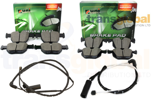 Front & Rear Brake Pads & Sensors for Range Rover L322 02-05 SFC500080 ...
