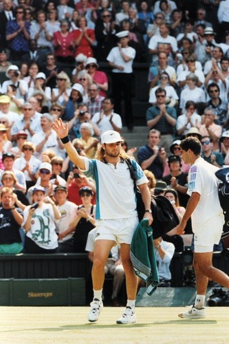 Vintage Press Photo Tennis, Agassi, SAMPRAS, WIMBLEDON, 1993, Print 22 X 15 Cm | eBay