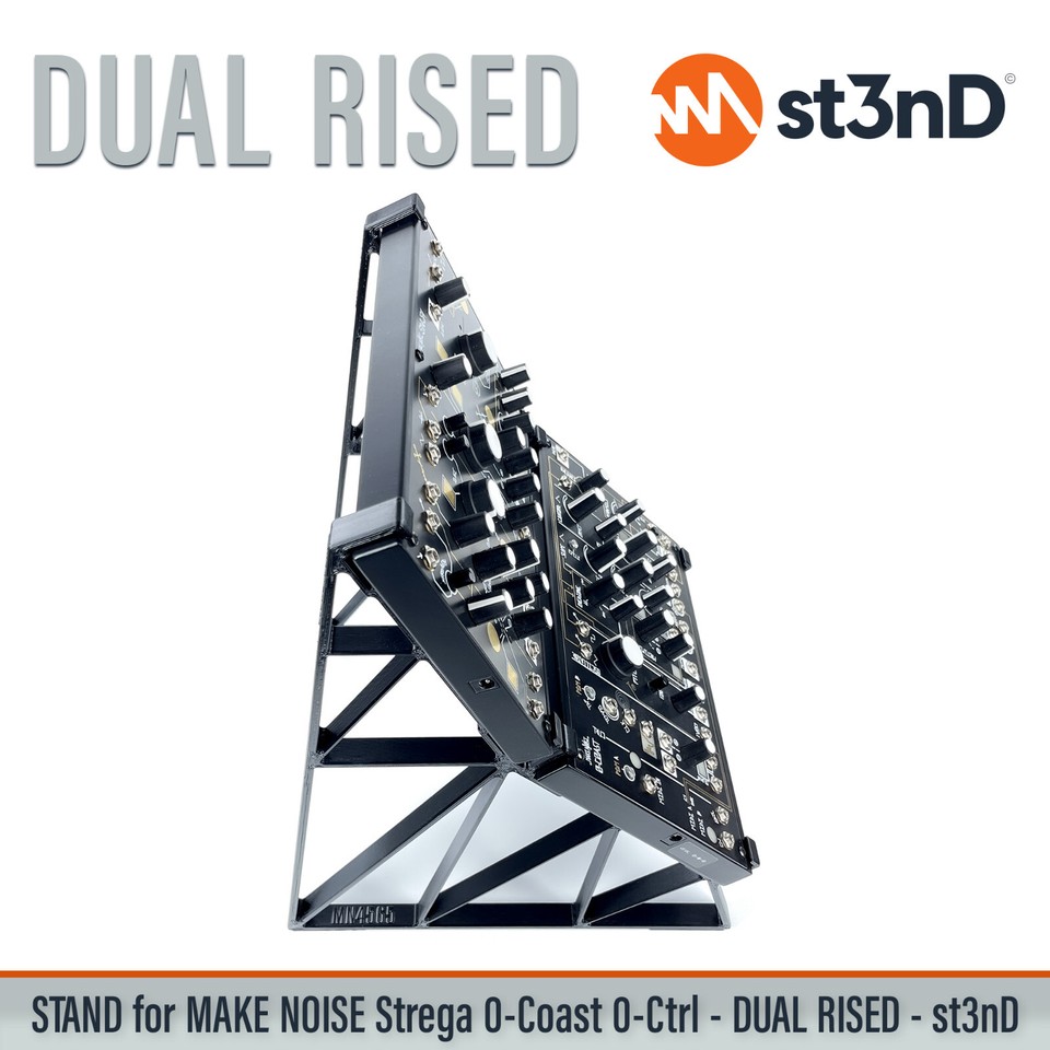 DOUBLE STAND for MAKE NOISE 0-COAST / 0-CTRL / STREGA (45° and 65 ...