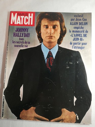 N1941 Magazine Paris-Match N°1129 26 déc 1970 Johnny Hallyday, Alain ...