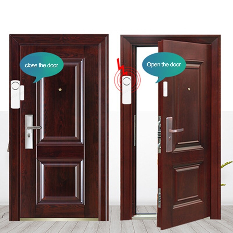 Door Alarm Wireless Window Contact Sensor 90dB Alarm Sensor Chime ...