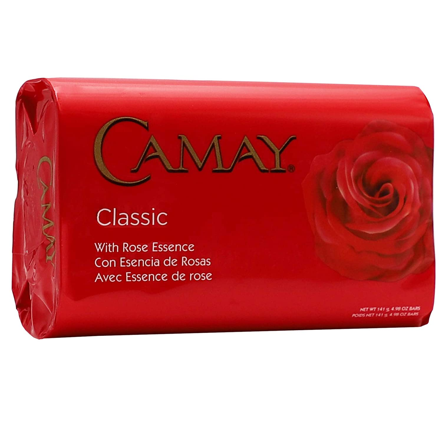 Camay Classic Bar Soap with Rose Essence 6-Pack of 4.98 Oz 6 Bath Bar ...