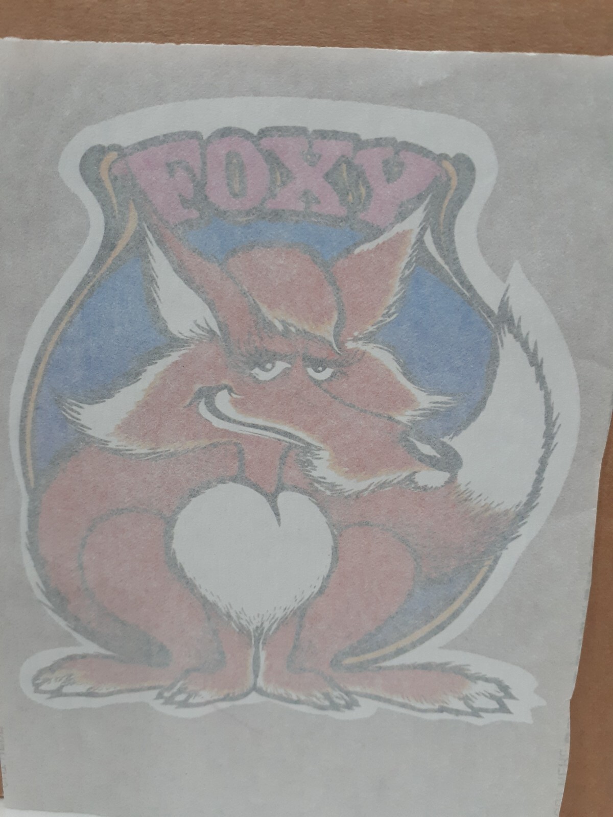 Vintage 1970s Foxy T-Shirt Iron On Transfer - Gem