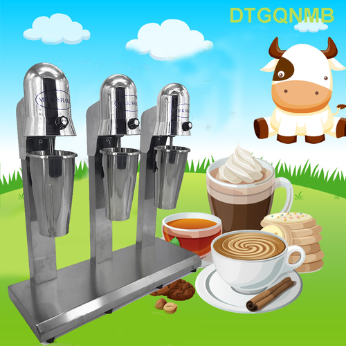 540W Milkshake Maker Milkshake Machine Triple Head Malt Maker Stainless ...