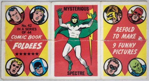 1966 Topps COMIC BOOK FOLDEES - SPECTRE #42 DC JSA | eBay