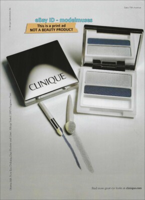 vintage CLINIQUE Cosmetics 1-Page MAGAZINE PRINT AD Fall 2002 drama ...