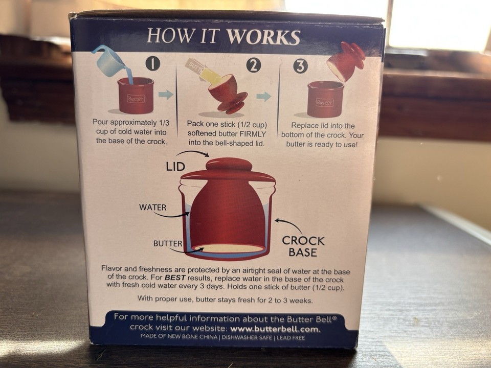 Ceramic Yellow Butter Bell Crock - Goldenrod Variety, New Unopened in ...