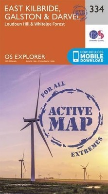 East Kilbride, Galston and Darvel (Map) OS Explorer Active Map | eBay