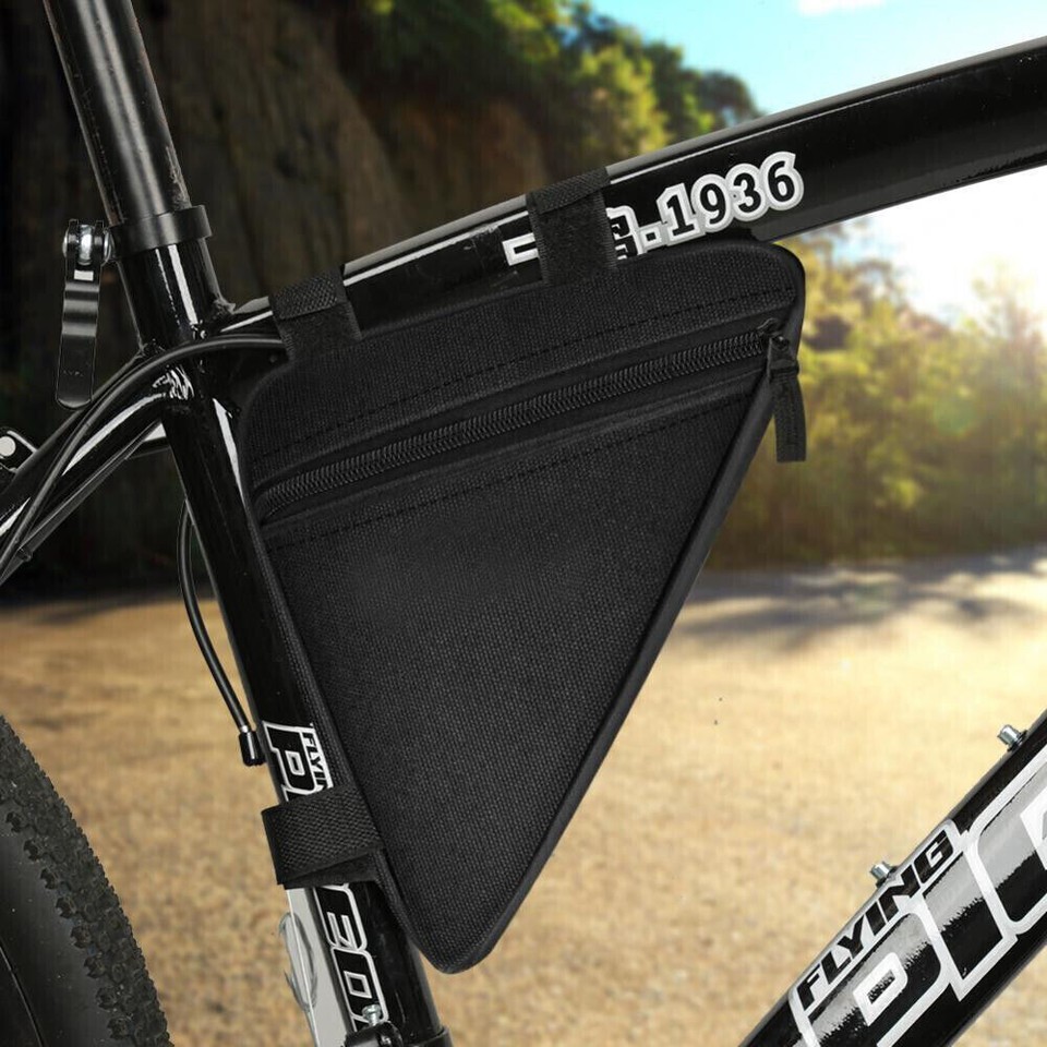 Bike Triangle Bag Waterproof Bicycle Front Tube Frame Bag Storage Under ...