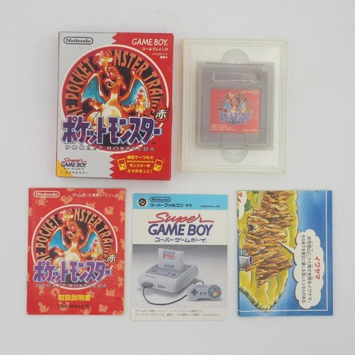 Pokemon Red First Edition GB Cartridge Large Barcode 22, Tested, Good ...