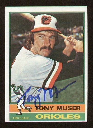 Tony Muser #537 signed autograph auto 1976 Topps Baseball Trading Card ...