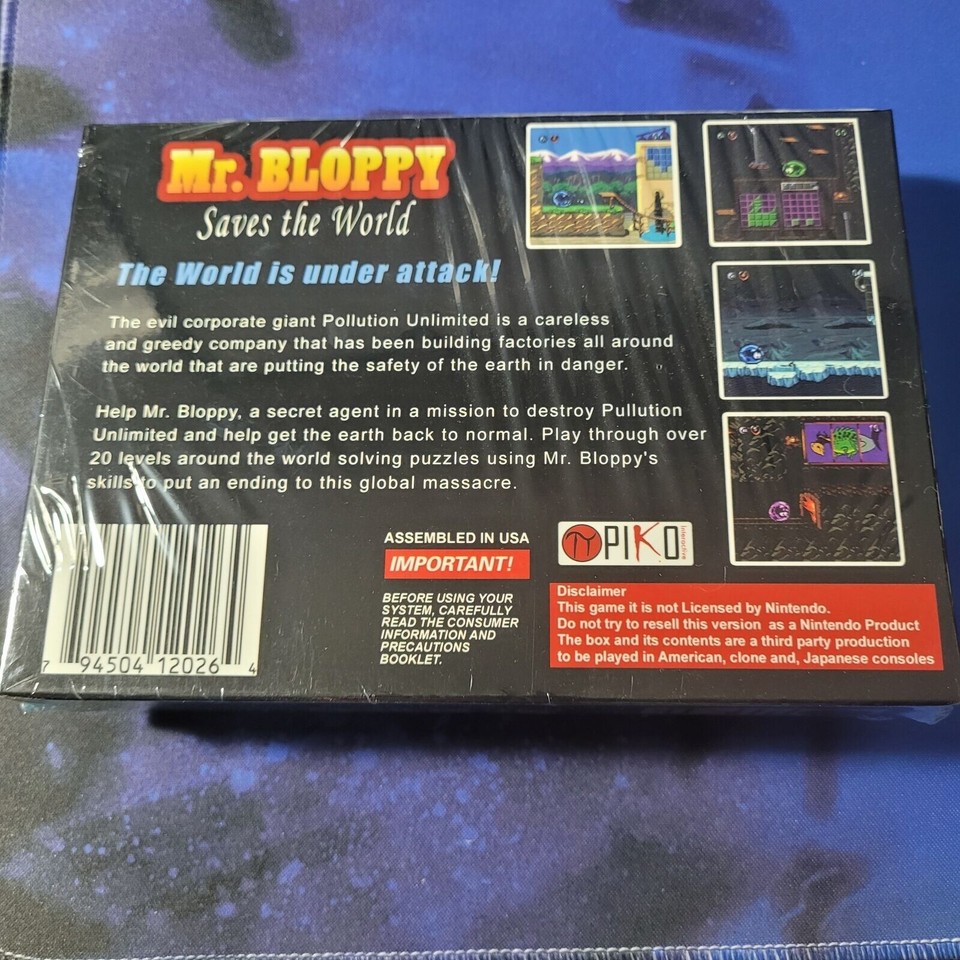 Mr. Bloppy Saves The World [Homebrew] - NEW - SNES | eBay