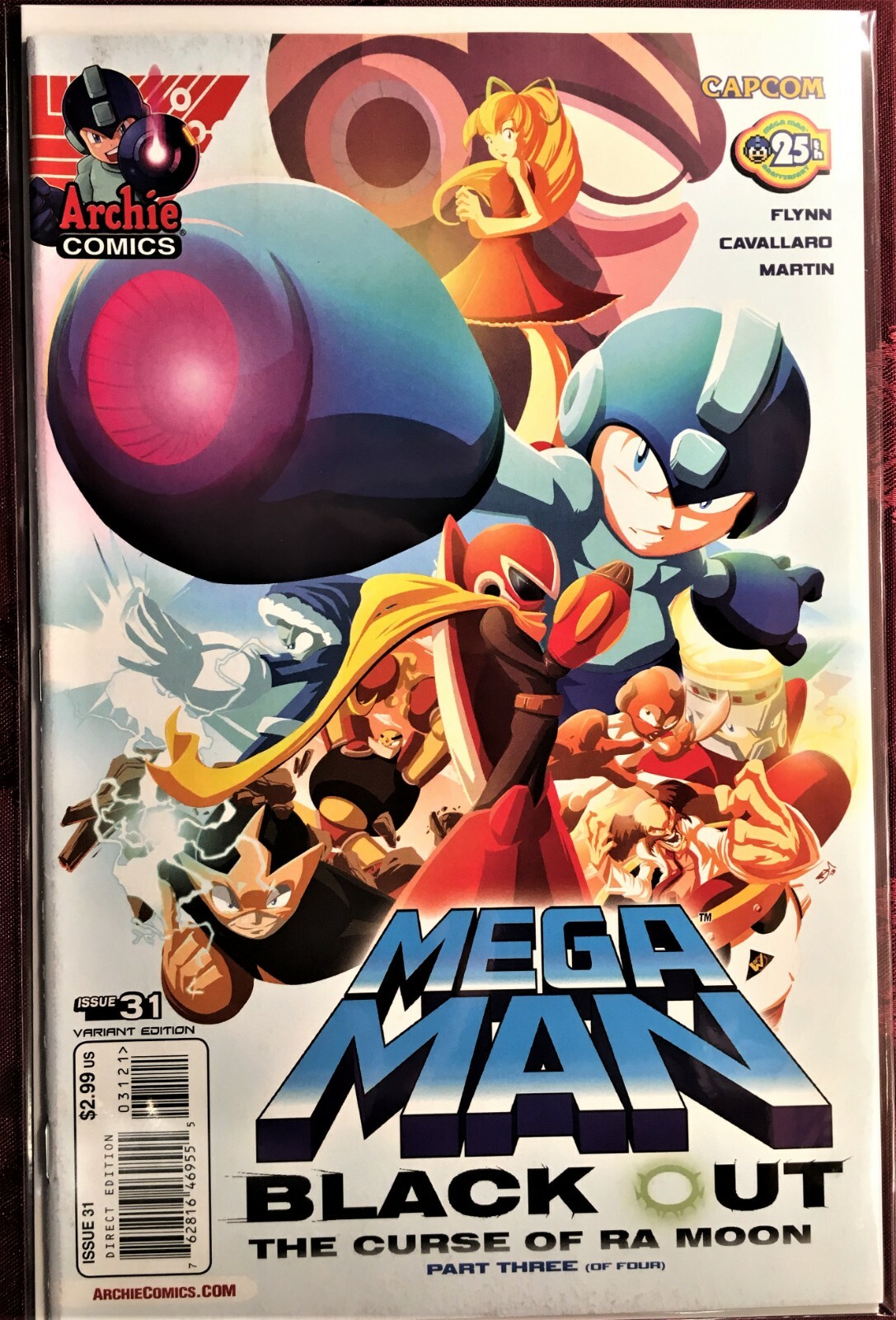 MEGA MAN COMIC BOOK #31 Variant January 2014 CURSE OF RA MOON Pt 3 ...