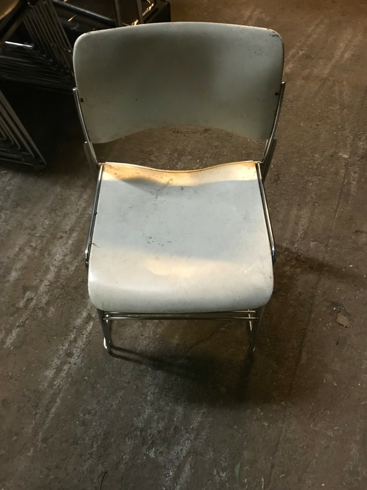 Lot of 3 -Used Corcraft Stacking Chairs, All Metal - 77 Available (Sold ...