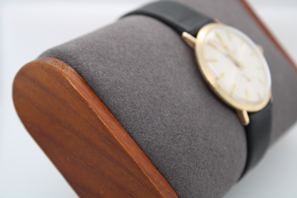 Jules Jurgensen Watch Men 14K Solid Gold 33mm Small Second Manual Wind ...