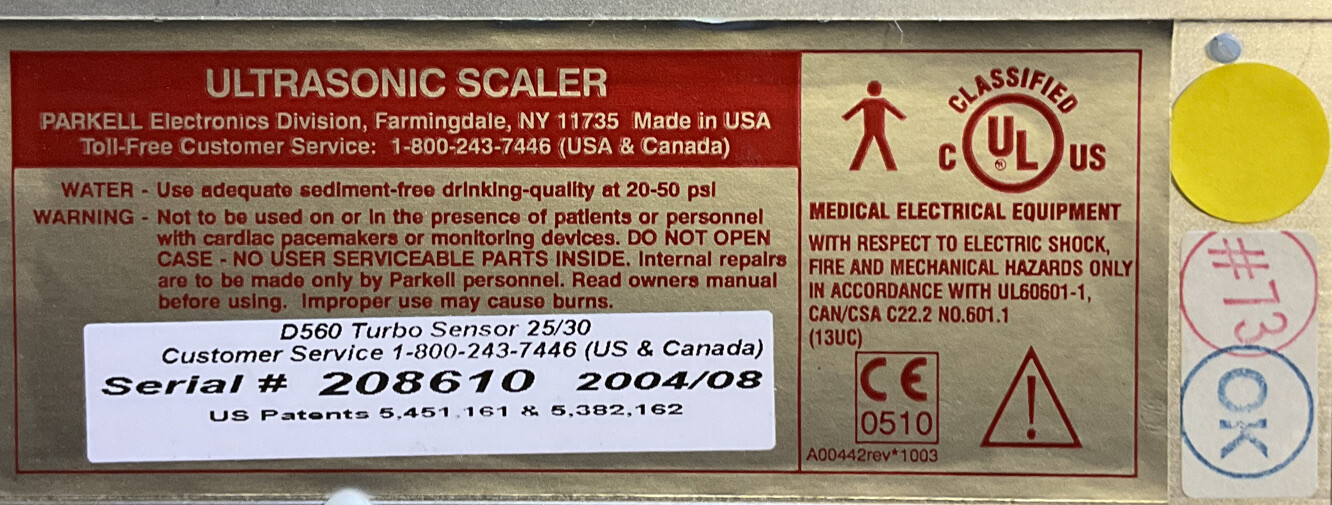 Parkell Turbo Sensor Ultrasonic Scaler | eBay