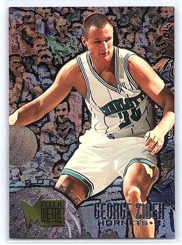 George Zidek Rookie 1995-96 Metal #133 Charlotte Hornets | eBay