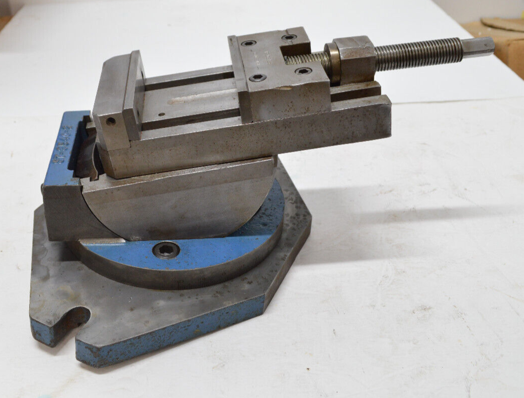 Vintage WESSON 1940's Compound Universal Milling Grinding Angle Vise 4 ...