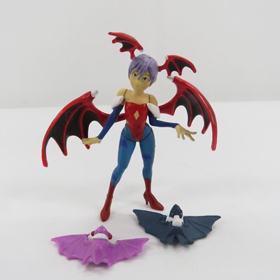 1999 Toy Biz Darkstalkers 3 Lilith Aensland Marvel Capcom 4.5" Figure w ...