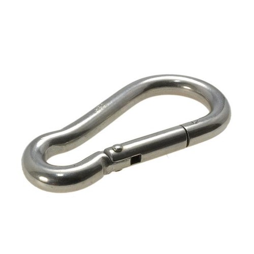 Pack of 1 Stainless 6mm x 60mm Spring Hook A4-70 G316 Boat Rigging ...