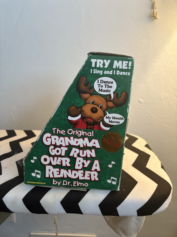 Original in Box DR. ELMO "Grandma Got Run Over by A Reindeer" Musical ...
