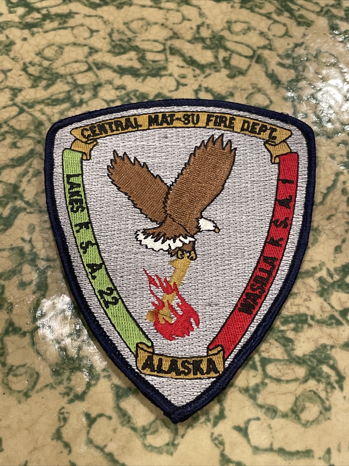 CENTRAL MAT-SU FIRE DEPT. WASILLA KSA 1 LAKES KSA 22 PATCH- ALASKA Rare ...