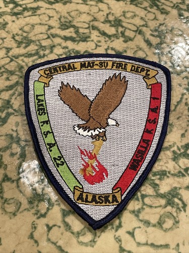 CENTRAL MAT-SU FIRE DEPT. WASILLA KSA 1 LAKES KSA 22 PATCH- ALASKA Rare ...