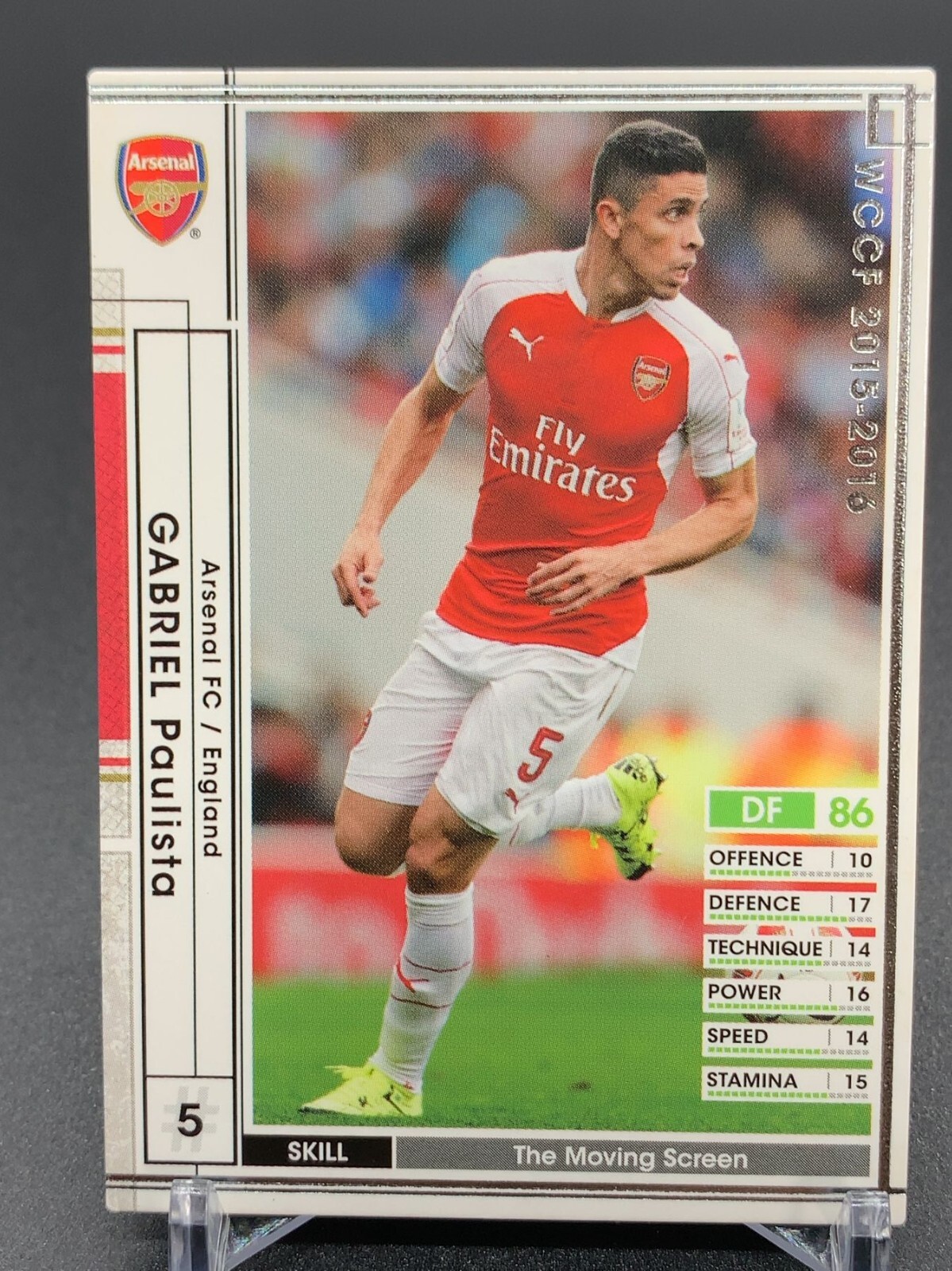 Gabriel Paulista 01 Arsenal FC Card WCCF 2015 - 2016 Japanese | eBay