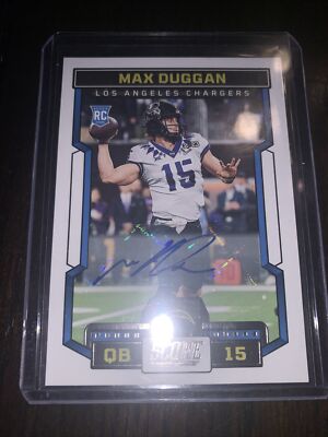 Max Duggan Los Angeles Chargers Score Auto | eBay