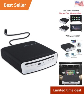 USB External Car Universal CD Player USB Connection Portable CD Player ...