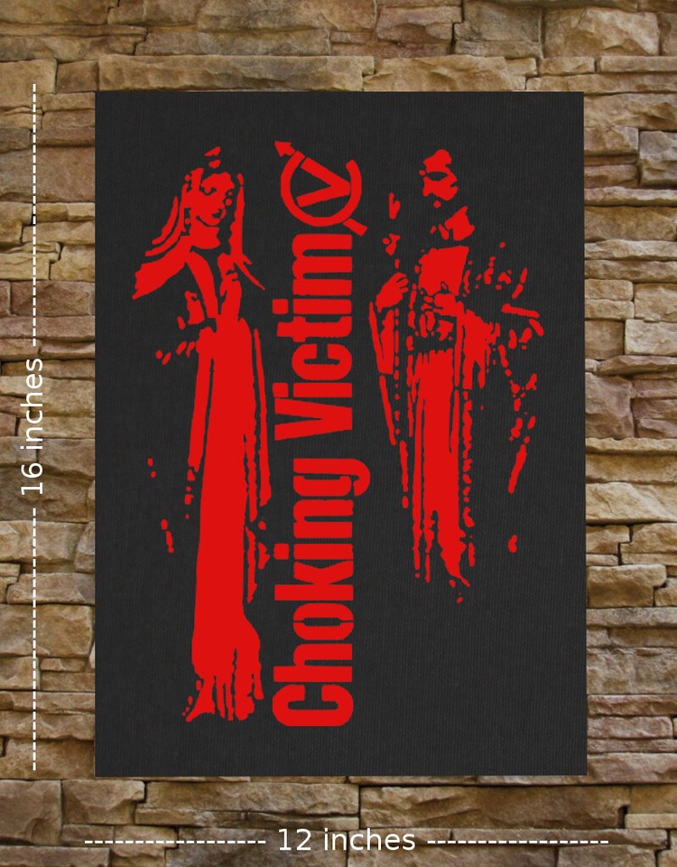 Choking Victim BACK Patch / Canvas Print - Leftover Crack Amebix Crass ...