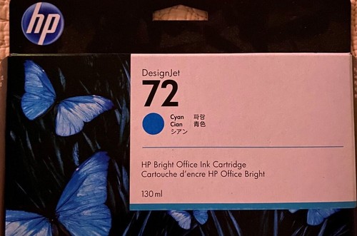 HP 72 Cyan Ink Cartridge, C9371A*Exp Date 10/2026* | eBay