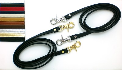 3/8" Wide Genuine Leather Skinny Shoulder Bag Strap With MINI TRIGGER ...