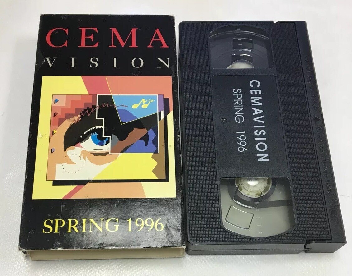 CEMA Vision VHS Music Videos Spring 1996 Beatles Foo Fighters Lenny ...