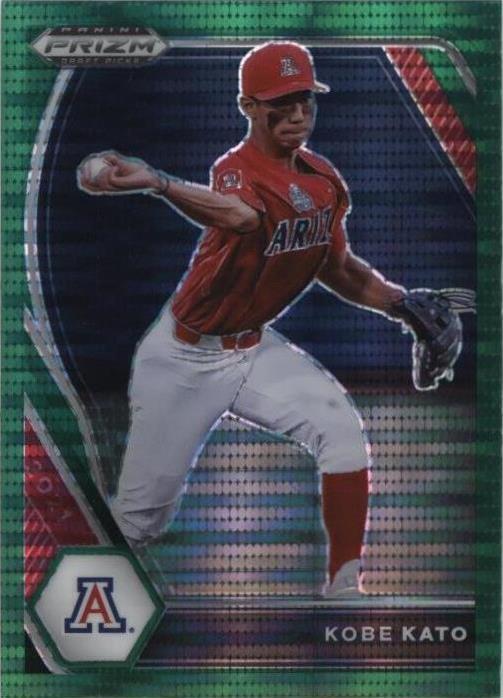2021 Panini Prizm Draft Picks - Kobe Kato #PDP217 Green Pulsar Prizm ...