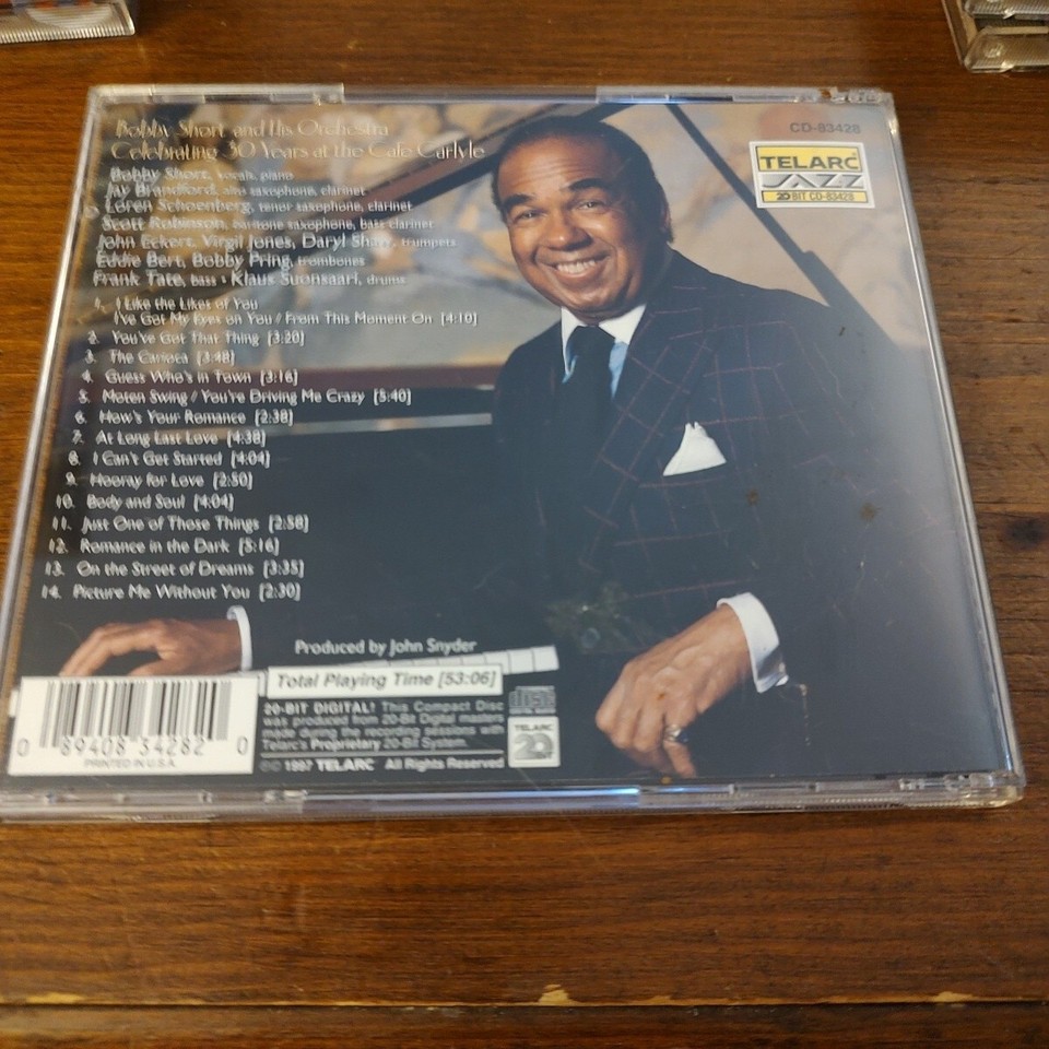 BOBBY SHORT - CELEBRATING 30 YEARS AT THE CAFE CARLYLE CD 89408342820| eBay