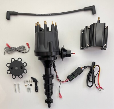 FORD FE 390 352 360 427 428 Small Cap ALL BLACK HEI Distributor + 50k ...