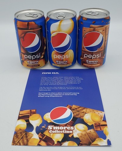 2022 Pepsi Smores Collection Set of 3 Unopened Cans S’mores Soda ...