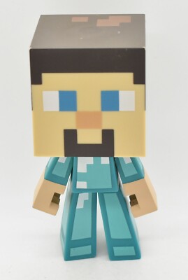 Minecraft Steve In Diamond Armor 6" Poseable Action Figure Jinx 2014 | eBay