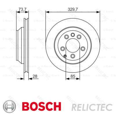 Rear Brake Disc Porsche VW Audi:CAYENNE,TOUAREG,Q7 7L8615601G ...
