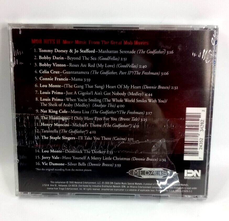 Mob Hits II: More Music from the Great Mob Movies (CD) Brand New Sealed ...