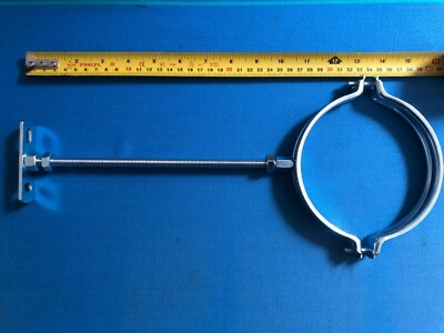 universal adjustable boiler flue clip support bracket 125mm - 5" inch ...