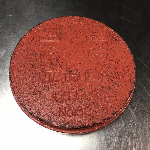 Victaulic No 60 Pipe Cap Disk Cover Tube Plug Red 4/114,3 UL ULC 27J | eBay