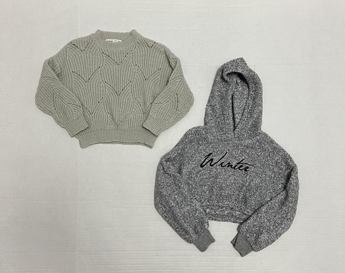 Lot 2 SHEIN Girls Gray Sweaters Sz 5-6T | eBay