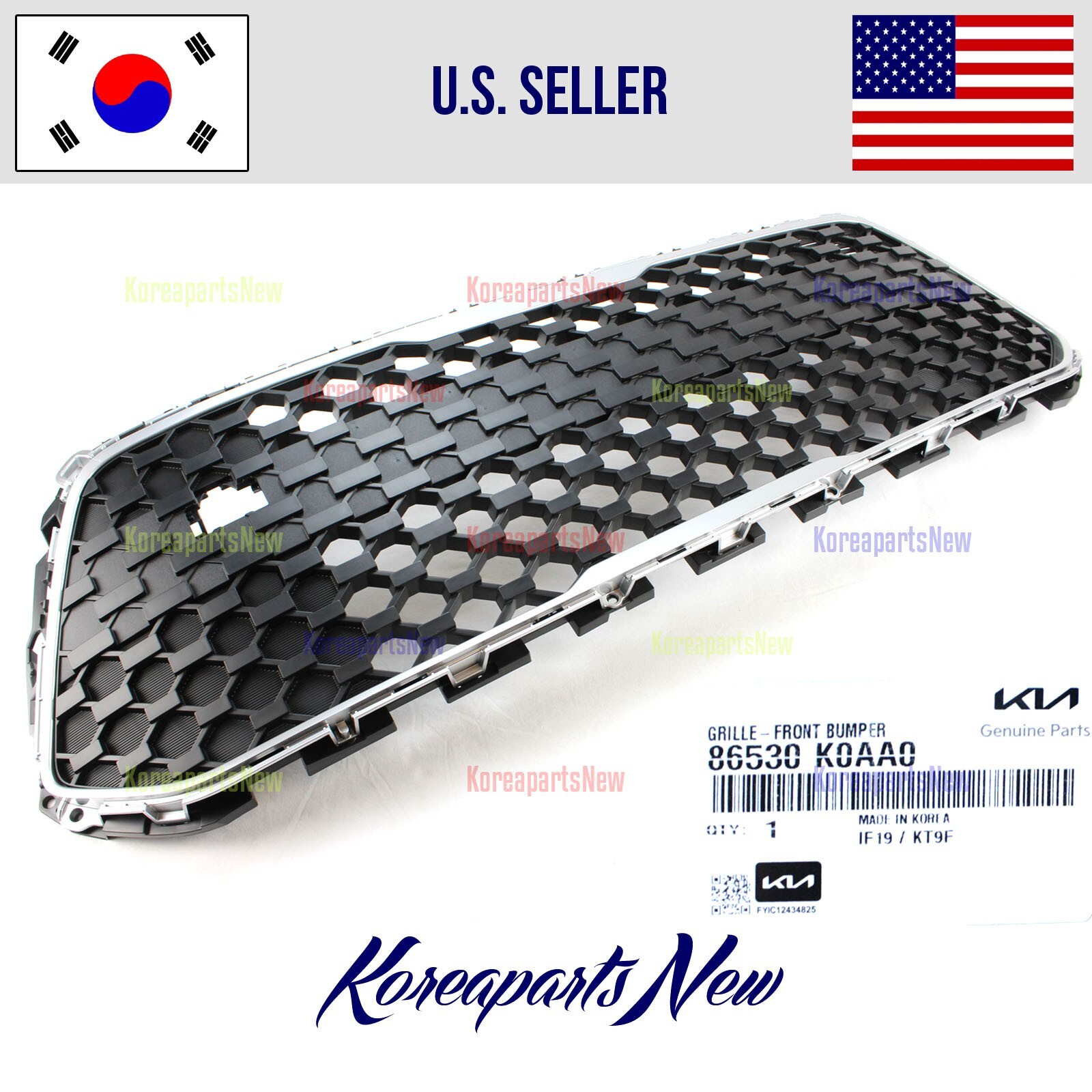 2023-2025 Kia Soul LX S Front Bumper Lower Grille | 86530K0AA0 | OE ...