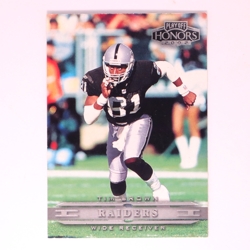 Tim Brown 2002 Oakland Raiders Playoff Honors Card #68 | eBay