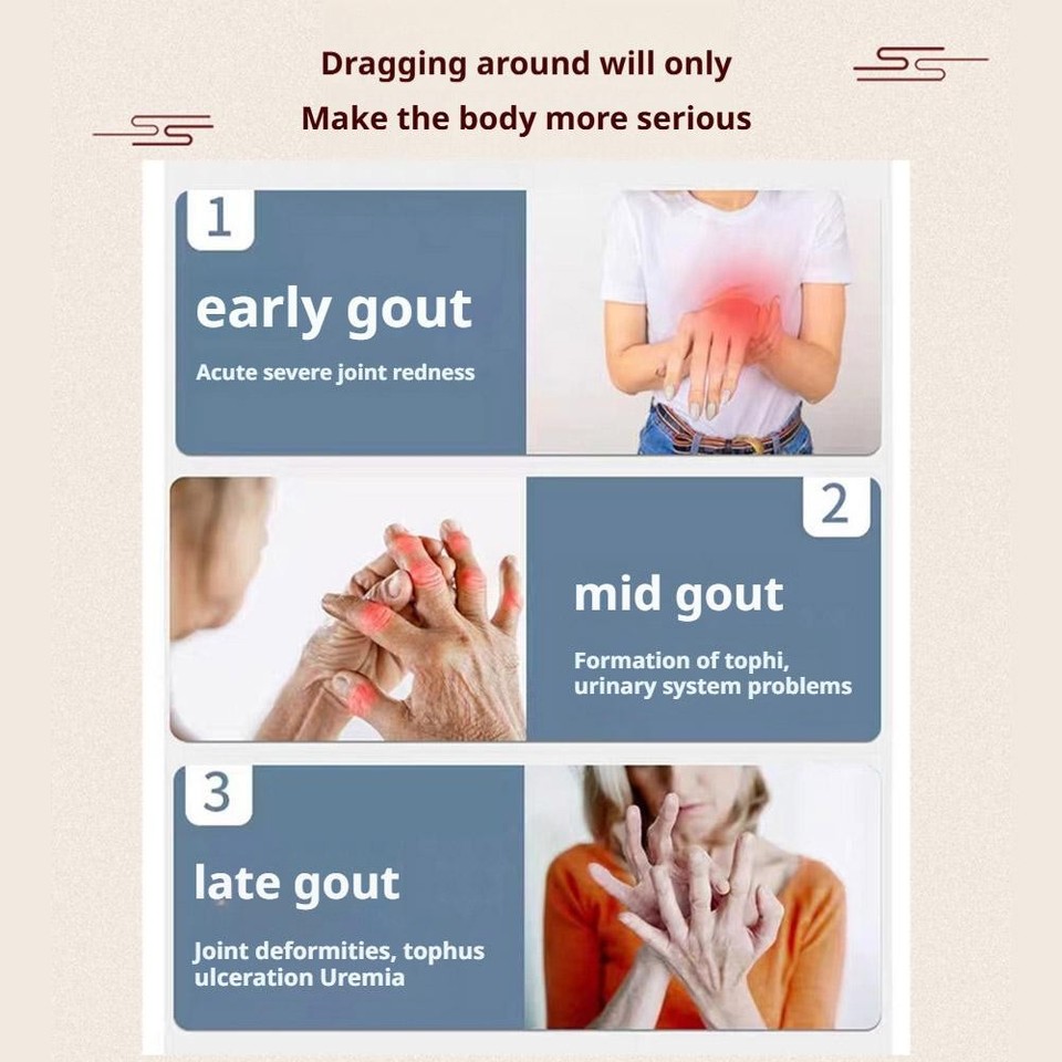 6pcs Gout Relief Patch for Gout and Joint Pain Relieves Redness ...